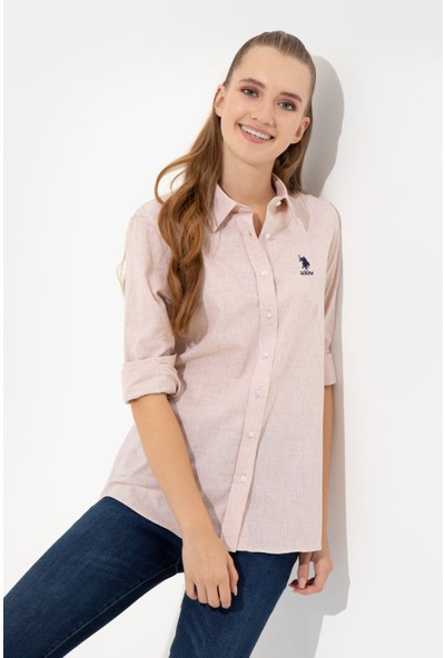 U.S. Polo Assn. Kadın Turuncu Gömlek 50251858-VR051