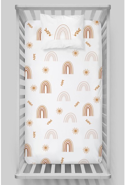 Mells Baby Organik Pamuk Saten Lastikli Bebek Çarşaf (60X120 15) Yastık Kılıfı (35X45) Mells Baby Organik Pamuk Saten Lastikli Bebek Çarşaf (60X120 15) Yastık Kılıfı (35X45)