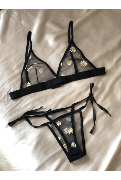 Zag Lingerie Papatya Desen Takım
