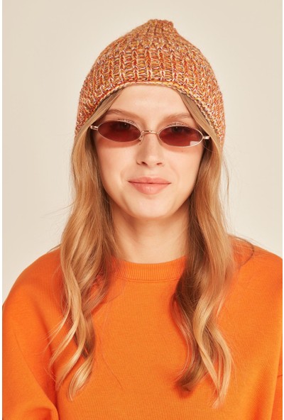 Axesoire 14162 Triko Örgülü Safran Orange Bere Axesoire 14162 Triko Örgülü Safran Orange Bere
