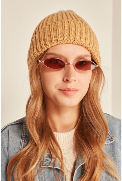 Axesoire 14163 Triko Örgülü Camel Bere Axesoire 14163 Triko Örgülü Camel Bere