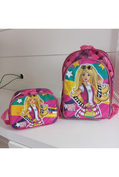 Zubin Kız Çocuk Beslenme Setli Ilkokul Çantası