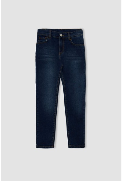 DeFacto Erkek Çocuk Slim Fit Düz Paça Jean Pantolon X8647A622AU