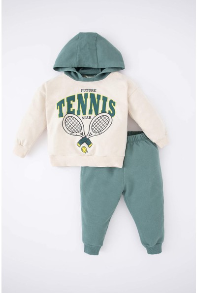 DeFacto Erkek Bebek Regular Fit Kapüşonlu Uzun Kollu İnce Kumaş İçi Yumuşak Tüylü Takım Y6053A222AU DeFacto Erkek Bebek Regular Fit Kapüşonlu Uzun Kollu İnce Kumaş İçi Yumuşak Tüylü Takım Y6053A222AU