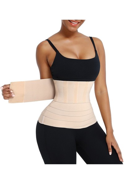 Fit Women Inceltici Sıkılaştırıcı Bele Dolamalı Kum Saati Görüntüsü Veren Sarma Bel Bandajı Ten Rengi Korse Fit Women Inceltici Sıkılaştırıcı Bele Dolamalı Kum Saati Görüntüsü Veren Sarma Bel Bandajı Ten Rengi Korse
