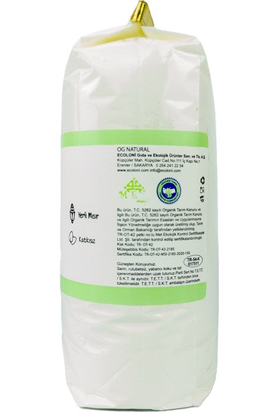 Organik Mısır Nişastası 400 gr Organik Mısır Nişastası 400 gr