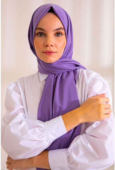 Larissa Scarf Medine Ipeği Şal Lila Larissa Scarf Medine Ipeği Şal Lila