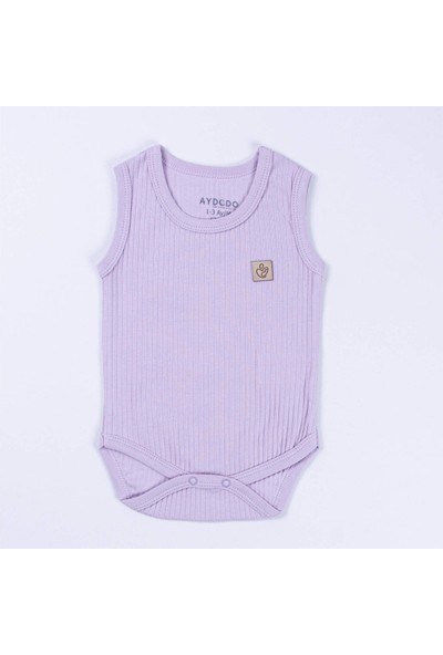 Aydodo Kız Bebek 2’li Bady Kolsuz Düz Renk