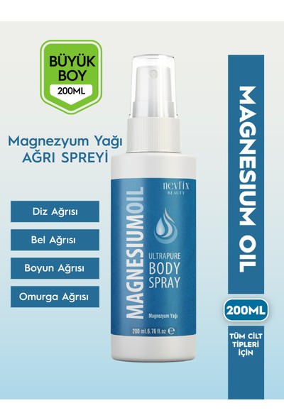 Nevfix Beauty Magnezyum Klorür Yağı 200 ml Nevfix Beauty Magnezyum Klorür Yağı 200 ml
