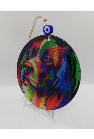 Denizin Ufku Patili Dostlar Köpek Tasarım El Yapımı Cam Duvar Süsü 16 x 16 cm Denizin Ufku Patili Dostlar Köpek Tasarım El Yapımı Cam Duvar Süsü 16 x 16 cm