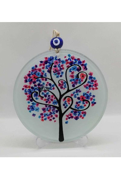 Denizin Ufku Mor Ağaç Tasarım El Yapımı Cam Duvar Süsü 16 x 16 cm Denizin Ufku Mor Ağaç Tasarım El Yapımı Cam Duvar Süsü 16 x 16 cm