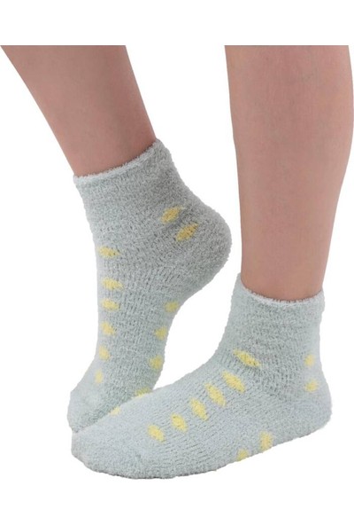 Sahab Kadın Peluşlu Patik Çorap 48500 | Su Yeşili