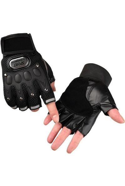 Efili Motosiklet Eldiveni Yarım Motor Eldiveni