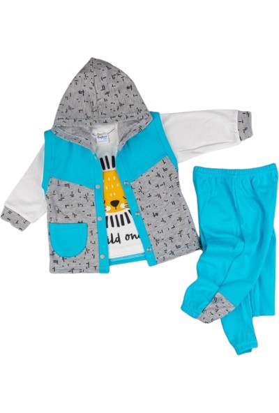 Çağkon Erkek Bebek 3'lü Takım