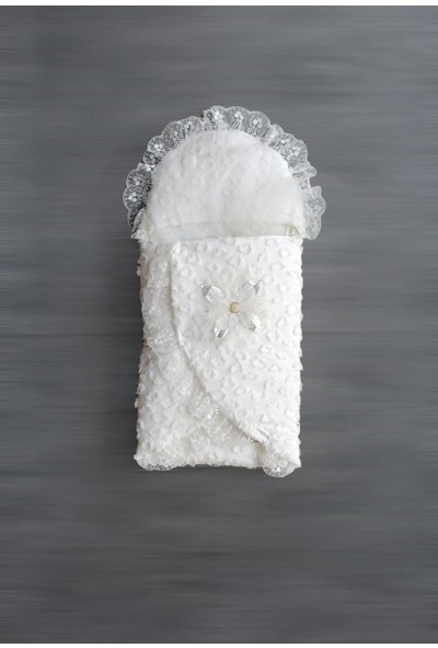 Kundak Pamukkale Koza Kız Bebek Ekru PS9916