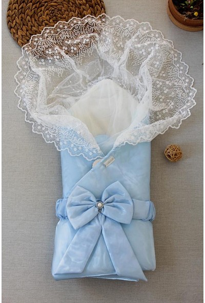 Kundak Kumru Kristal Erkek Bebek Mavi PS9898