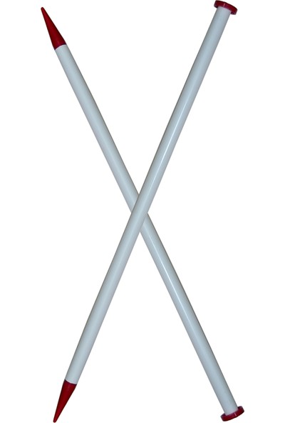 Ercü Örgü Örme Şişi Düz Uçlu Örgü Şişi Kalın Şiş 12MM Boy 35CM