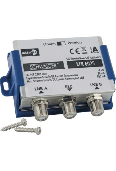 Schwaiger Diseqc 1.0 Anahtarı Schwaiger Diseqc 1.0 Anahtarı