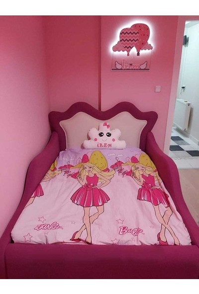100 x 200 Pembe Çocuk Yatağı (Yatak Dahildir ) 100 x 200 Pembe Çocuk Yatağı (Yatak Dahildir )