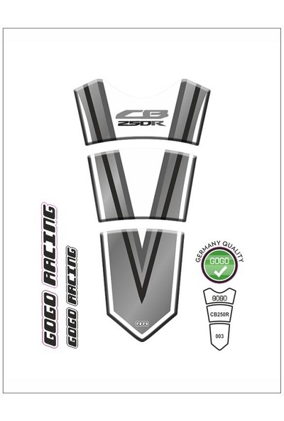 Gogo Premium CB250R Tank Pad Gogo Premium CB250R Tank Pad