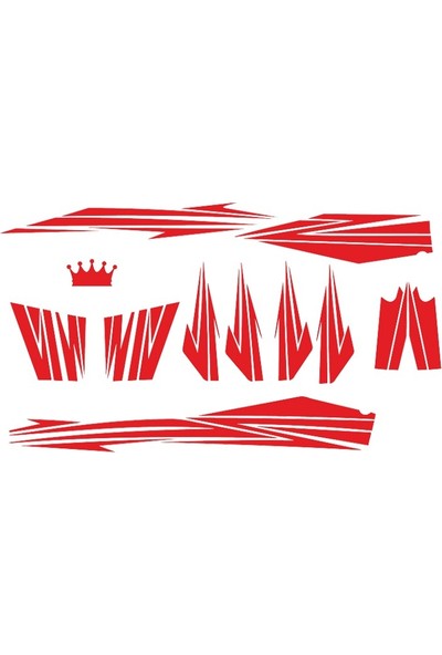 Gogo Premium Kırmızı Cup Sticker Seti Gogo Premium Kırmızı Cup Sticker Seti