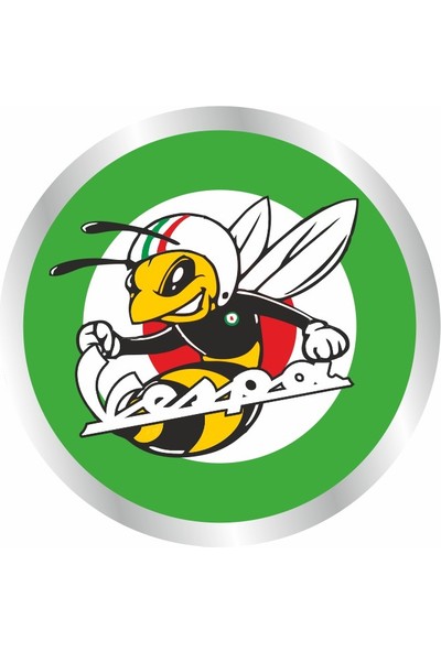 Gogo Premium Vespa Yuvarlak Logo Damla Stıcker Gogo Premium Vespa Yuvarlak Logo Damla Stıcker