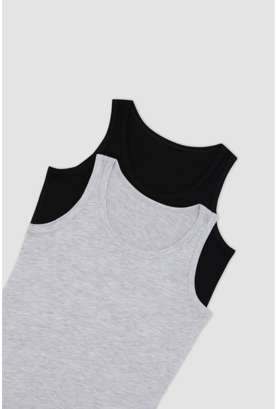 DeFacto Erkek Çocuk Defacto Fit Regular Fit 2'li Atlet V4445A622AU