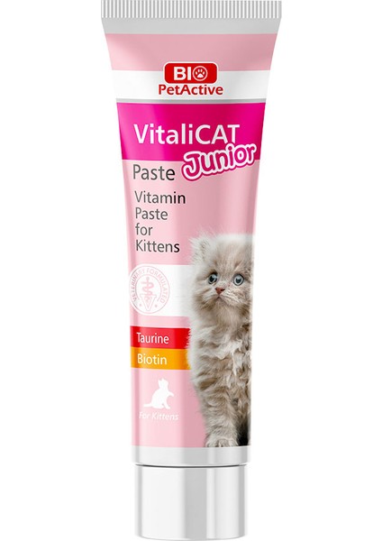 Bio Pet Active Vitalicat Yavru Kedi Vitamin Pastası 100ML Fiyatı