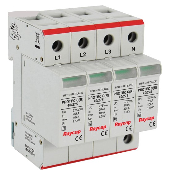 Raycap Protec C Tip 2 3p+N 40KA Ag Parafudr Fiyatı