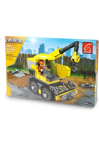 Oyuncakmatik Ausini Construction Vinç Inşaat Aracı Blok Seti - 206 Parça Oyuncakmatik Ausini Construction Vinç Inşaat Aracı Blok Seti - 206 Parça