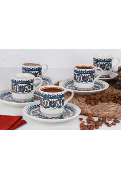La'dome 6 Kişilik 12 Parça Kahve Fincan Takımı