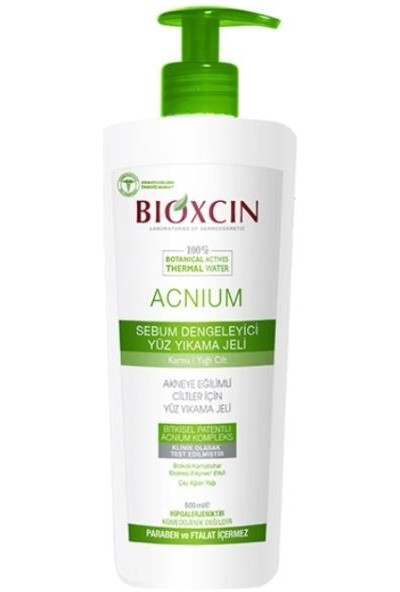 Bioxcin Acnium Sebum Dengeleyici Yüz Yıkama Jeli 500 ml Bioxcin Acnium Sebum Dengeleyici Yüz Yıkama Jeli 500 ml