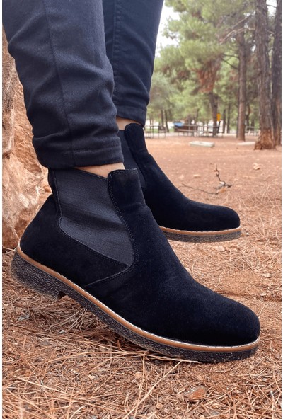 İysi Siyah Süet Erkek Bot