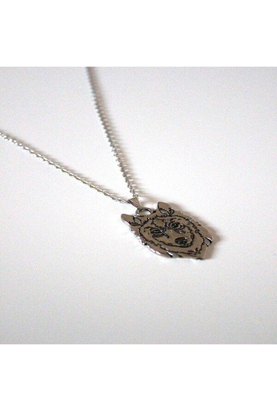 Asa Accessory Demir Kurt Figürlü Zincir Erkek Kolye Asa Accessory Demir Kurt Figürlü Zincir Erkek Kolye