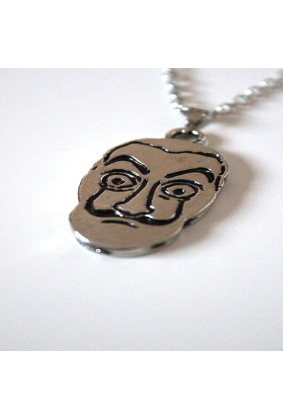 Asa Accessory Dali Maskesi Figürlü Zincir Erkek Kolye Asa Accessory Dali Maskesi Figürlü Zincir Erkek Kolye