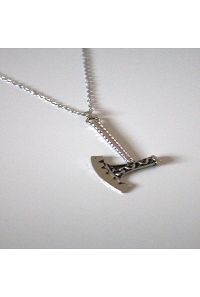 Asa Accessory Viking Balta Figürlü Eskitme Zincir Erkek Kolye Asa Accessory Viking Balta Figürlü Eskitme Zincir Erkek Kolye