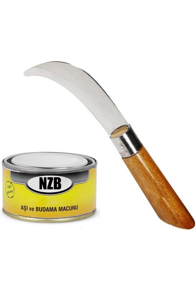 Nzb Aşı Bıçağı Eğri Uçlu Bağ Bıçağı Ara Çakı + Aşı Macunu (2'li Set) Nzb Aşı Bıçağı Eğri Uçlu Bağ Bıçağı Ara Çakı + Aşı Macunu (2'li Set)