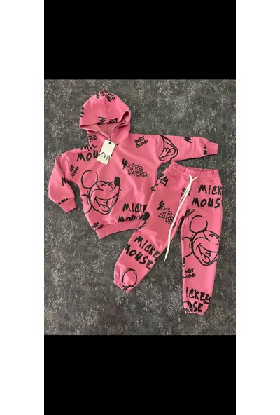 Derya Bebek Butik Kız Eşofman Takımı 2'li Minnie Mouse Derya Bebek Butik Kız Eşofman Takımı 2'li Minnie Mouse