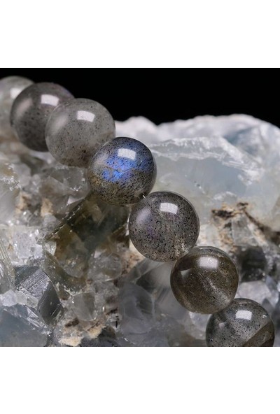 Pinkomium Labradorit Doğal Taş Bileklik Pinkomium Labradorit Doğal Taş Bileklik