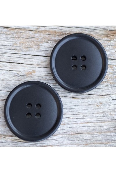 Pinkomium Siyah Mat Düğme (5 Cm) 25 Adet Pinkomium Siyah Mat Düğme (5 Cm) 25 Adet