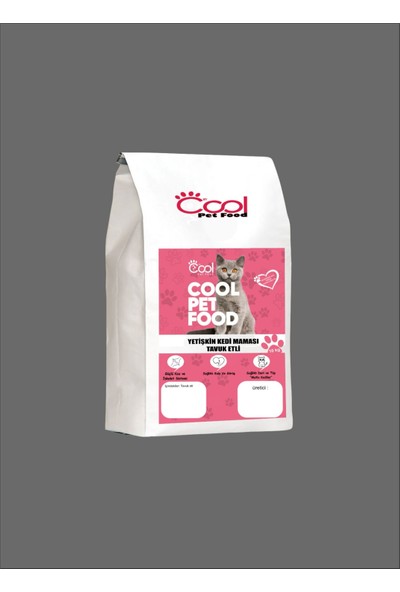 Cool Mycoolpetfood Yetişkin Kedi Tavuk Eti Aromalı Kuru Mama 10 kg Cool Mycoolpetfood Yetişkin Kedi Tavuk Eti Aromalı Kuru Mama 10 kg