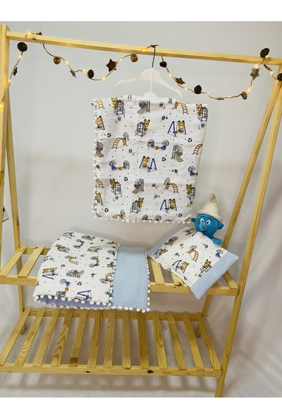 Boncuk Kids 3'lü Pikeli Alt Açma Takım