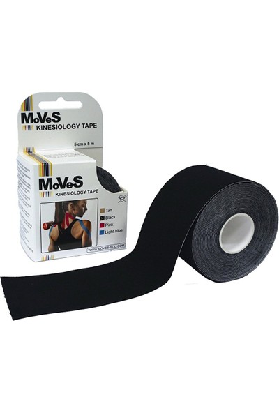 Moves Kinezyo Tape,siyah Renk,kas Sporcu Bandı