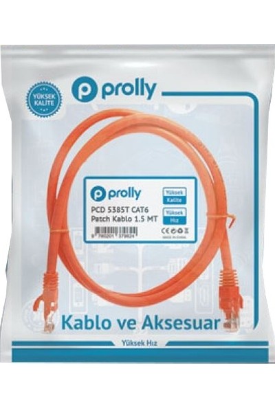 Prolly 5385T Cat6 Patch Kablo 1.5 mt Prolly 5385T Cat6 Patch Kablo 1.5 mt