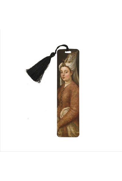 Sadrazam Hürrem Sultan Baskılı Püsküllü Kitap Ayracı BOOKMARKAYRAÇ-100 Sadrazam Hürrem Sultan Baskılı Püsküllü Kitap Ayracı BOOKMARKAYRAÇ-100