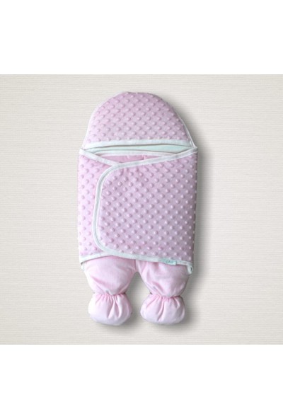 Diji Baby Kundak Topçikli Kız Bebek Ayaklı Pembe PS9857 Diji Baby Kundak Topçikli Kız Bebek Ayaklı Pembe PS9857