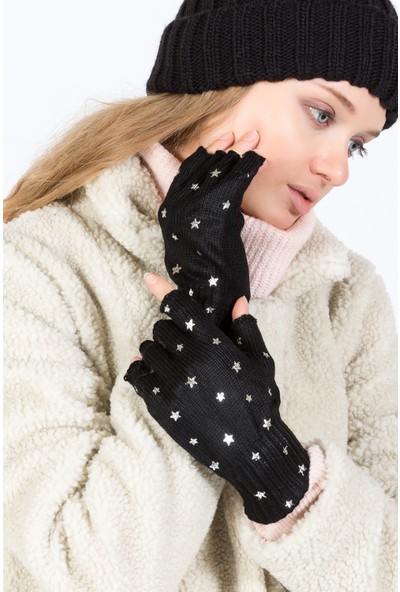 Posuss Gümüş Yıldız Baskılı Eldiven - PS3109