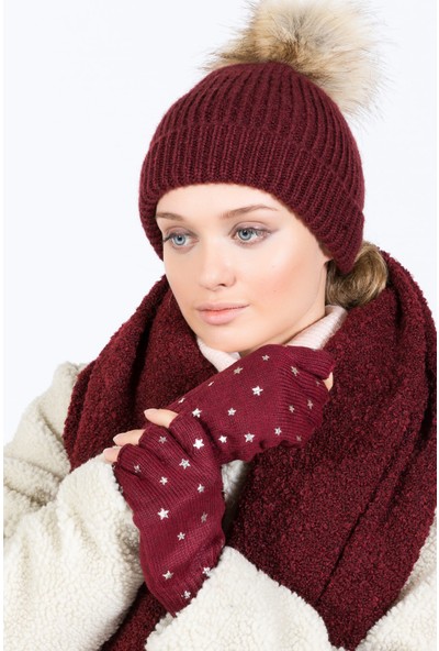 Posuss Gümüş Yıldız Baskılı Eldiven - PS3102