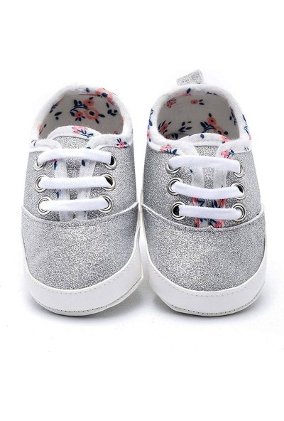 First Step Simli Patik - Gümüş 3-7 Ay / No.17