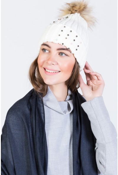 Posuss Incili Ponponlu Akrilik Bere - PS658